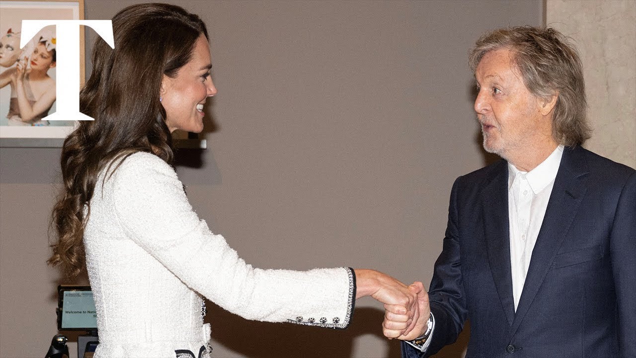 Princess of Wales meets Sir Paul McCartney at National Portrait Gallery ...