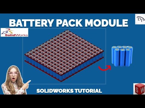 BATTERY PACK MODULE II SOLIDWORKS II LITHIUM ION CELLS # ...