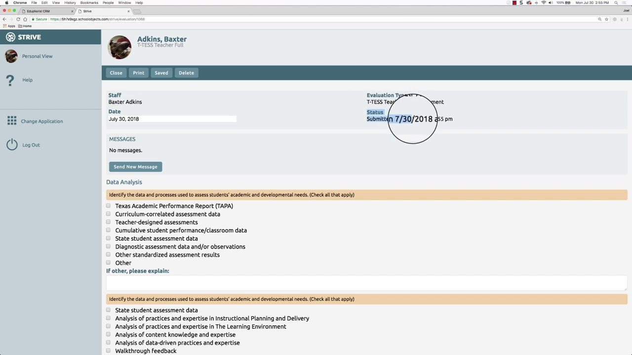 How to Add a Professional Goal in Strive Eduphoria - YouTube