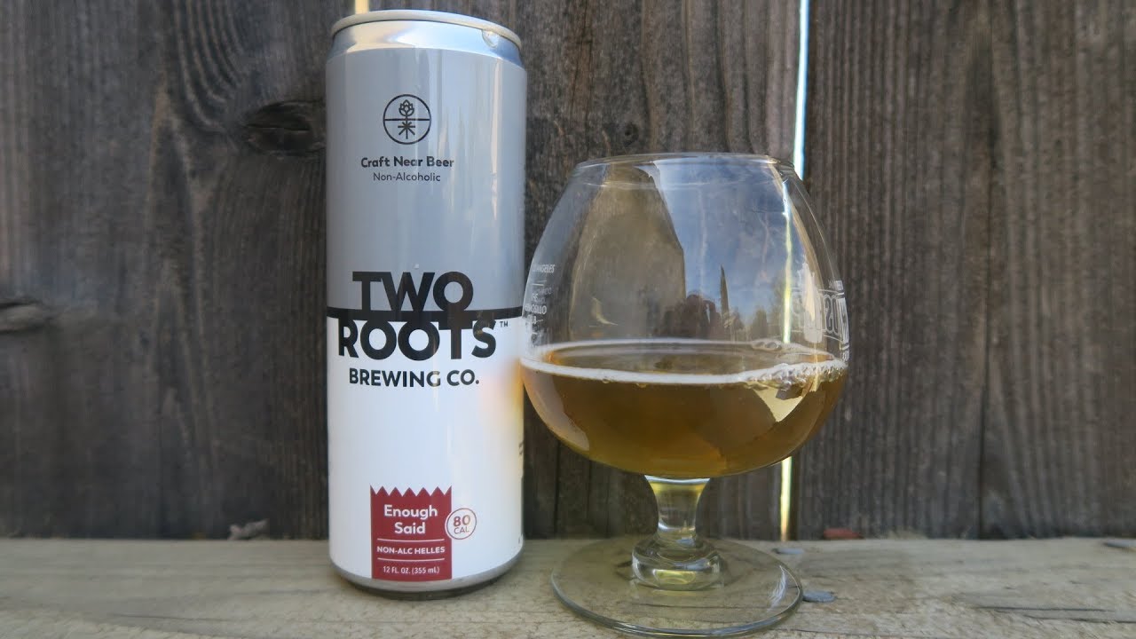 Two Roots Brewing - Enough Said (Non-Alcoholic Helles-Style Craft Beer ...