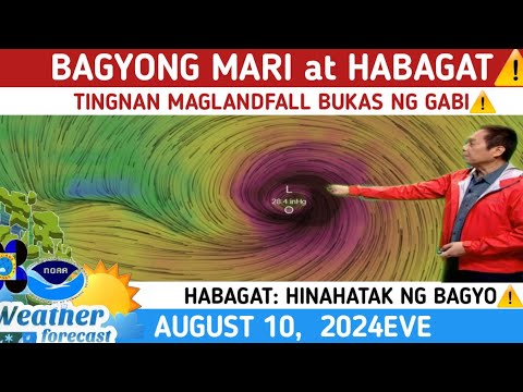 BAGYONG MARIA at HABAGAT UPDATE⚠️ LANDFALL?⚠️TINGNAN⚠️WEATHER UPDATE ...