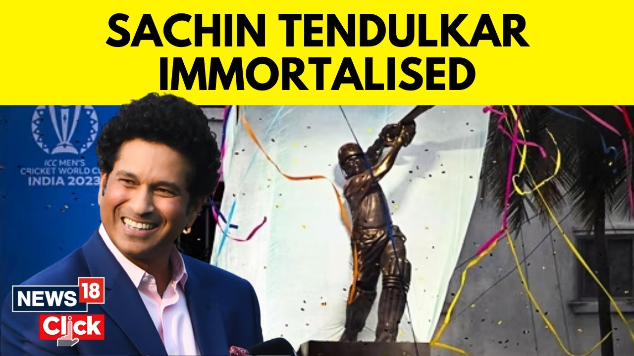 Sachin Tendulkar's Statue Inaugurated in Mumbai's Wankhede Stadium ...