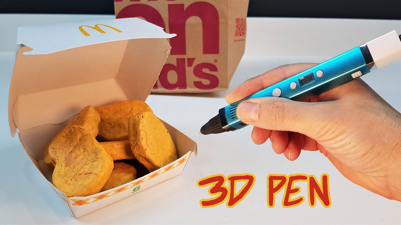 Chicken McNuggets - 3D pen - YouTube