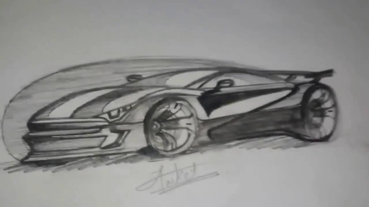Shading supercars (beginner's) for weekly practice - YouTube