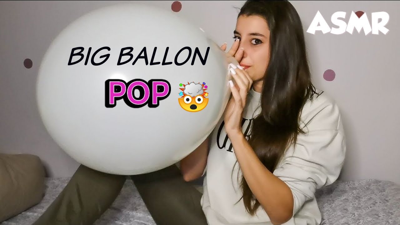 Asmr Español Blowing And Poping Very Big Balloon 🎈🤯