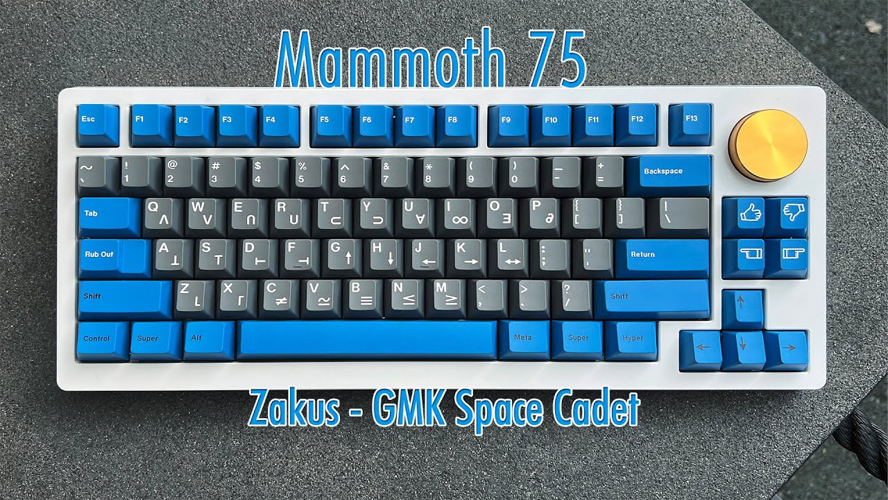 Mammoth 75 with Zakus + GMK Space Cadet / Foamed - YouTube