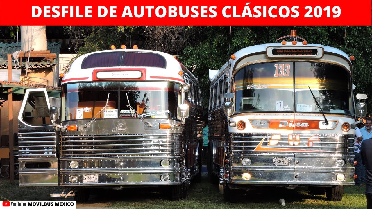 DESFILE DE AUTOBUSES CLÁSICOS GUADALAJARA - YouTube