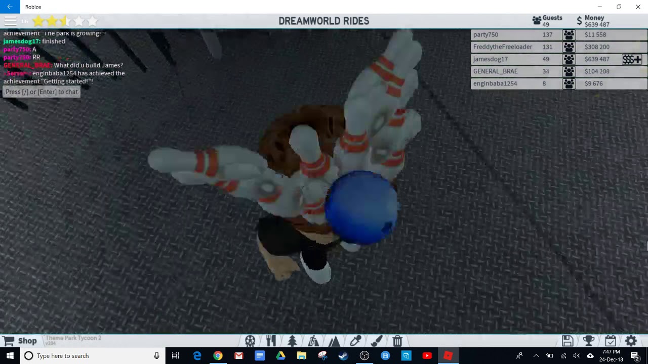 The Giant Drop Recreation in Roblox - YouTube