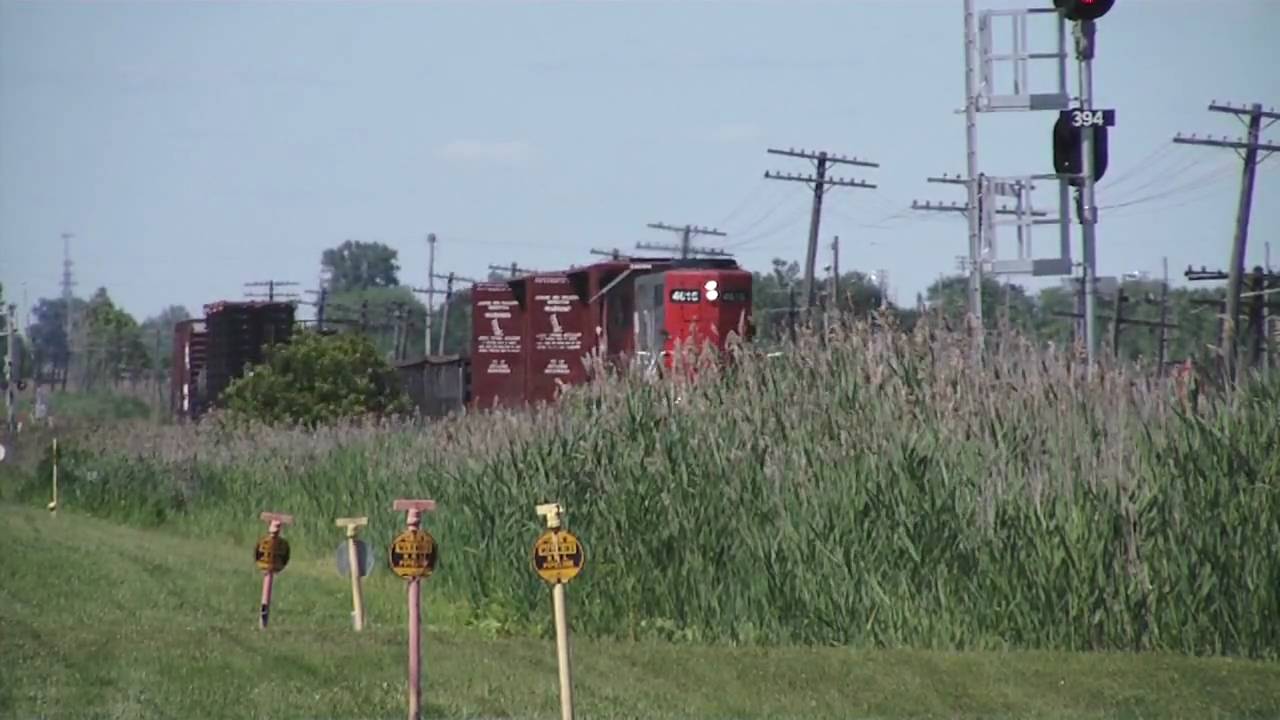 GTW (CN Repainted) GP9R 4616- Return Trip - YouTube
