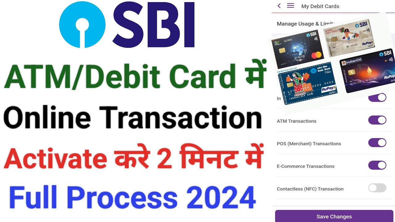 How to activate Sbi debit card for online transaction | Sbi debit card ...