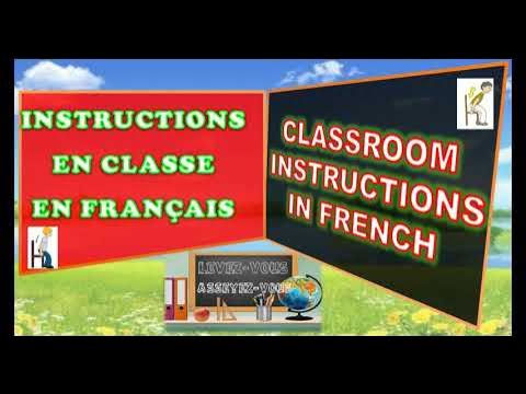 CLASSROOM INSTRUCTIONS IN FRENCH|| INSTRUCTIONS DANS LA CLASSE//grade 4 ...
