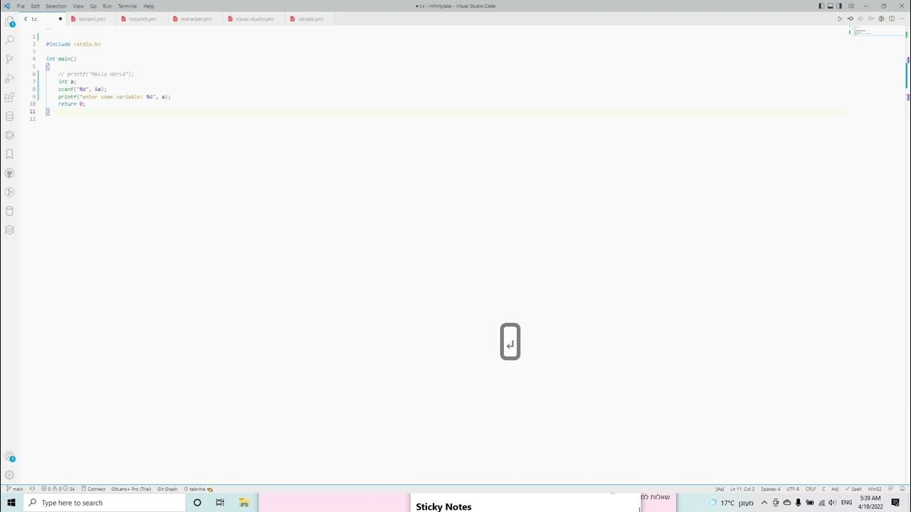 Beautify c / c++ in VSCode without extension - YouTube