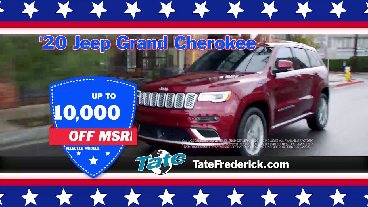 Presidents Day Weekend Sale at Tate Jeep in Frederick - YouTube