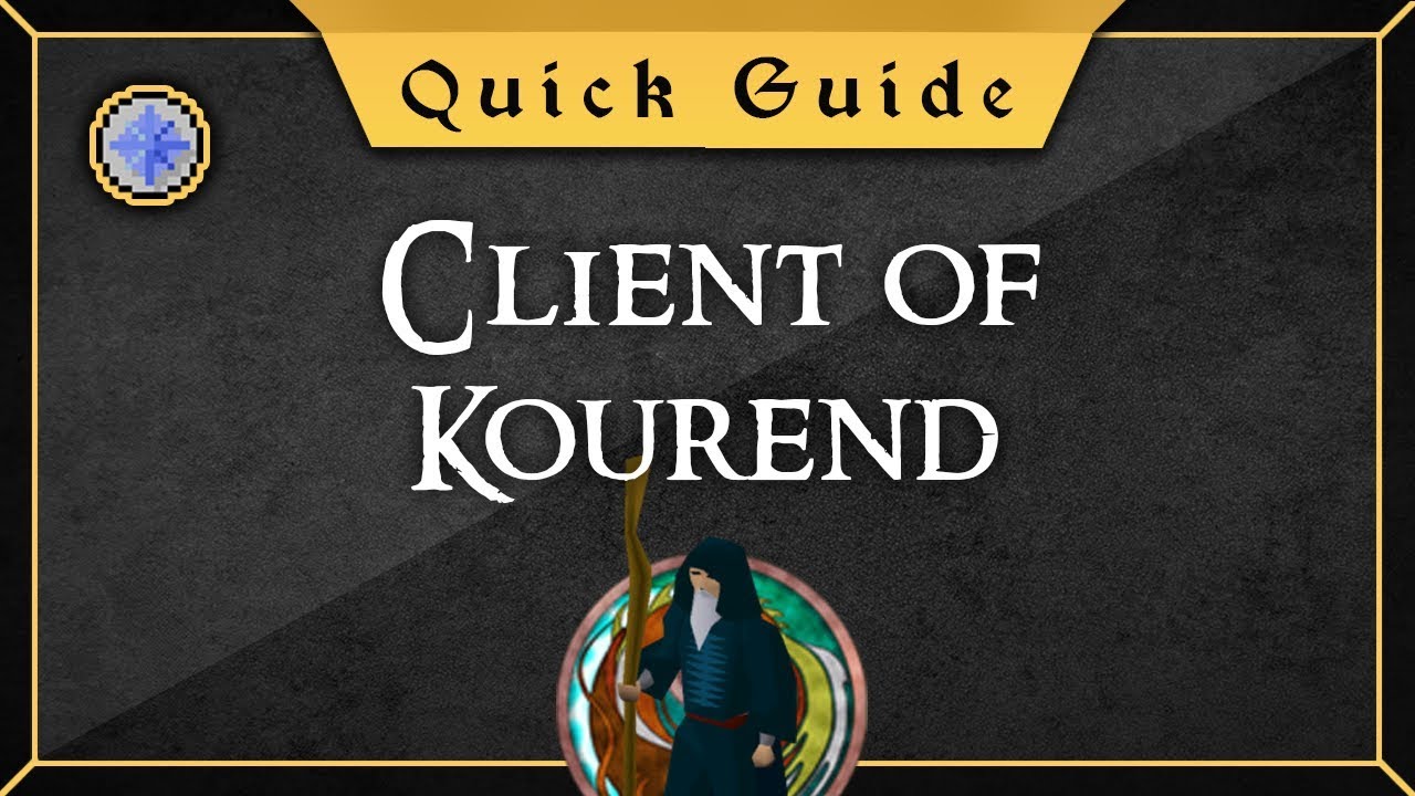 [High level] Client of Kourend quest guide (using minecarts and xeric's ...