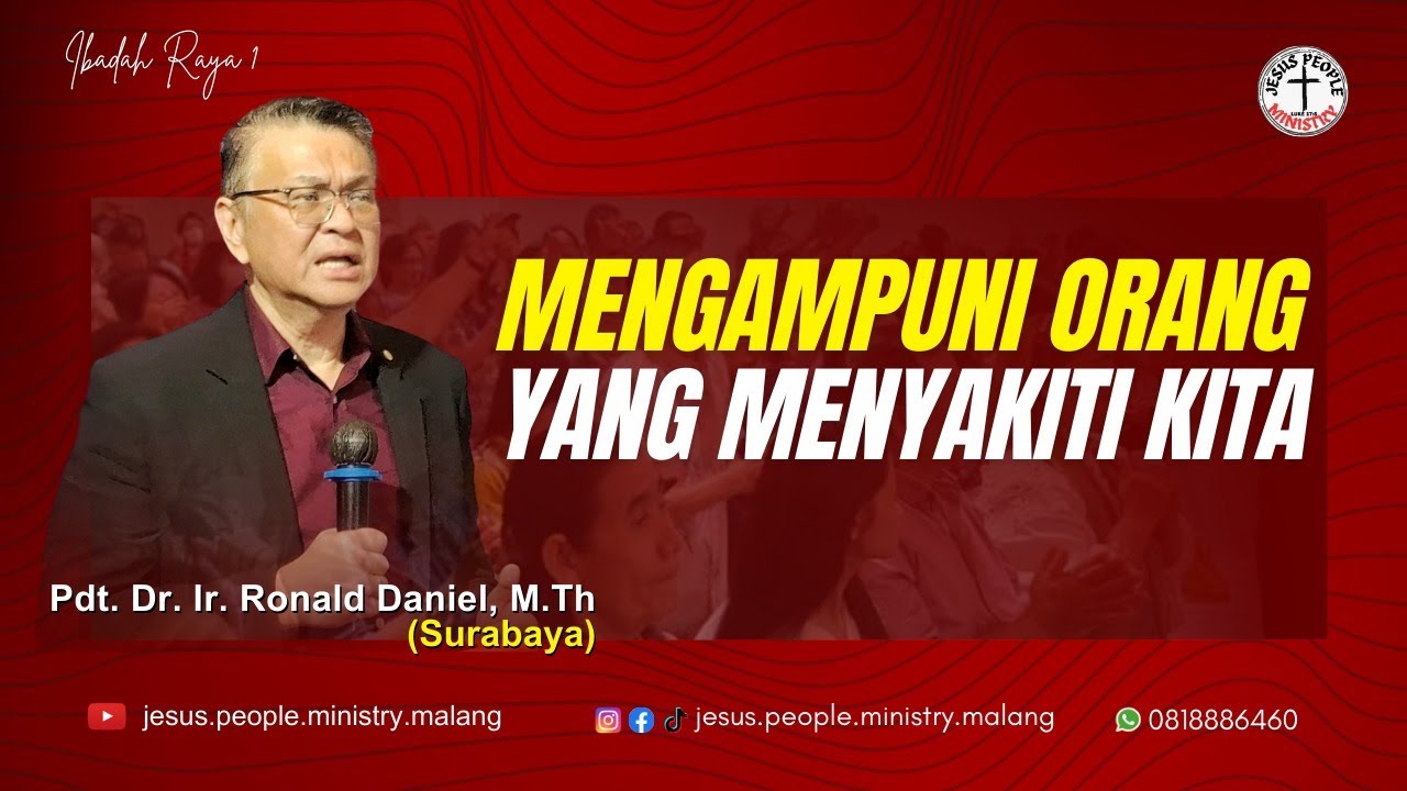 MENGAMPUNI - Ps DR Ronald Daniel (Orangtua dari anak yg melompat dr ...