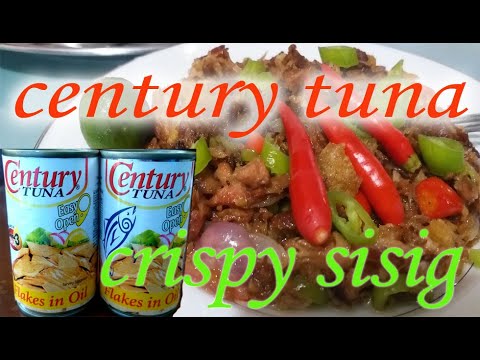 how to cook century tuna crispy sisig recipe #tuna recipe - YouTube