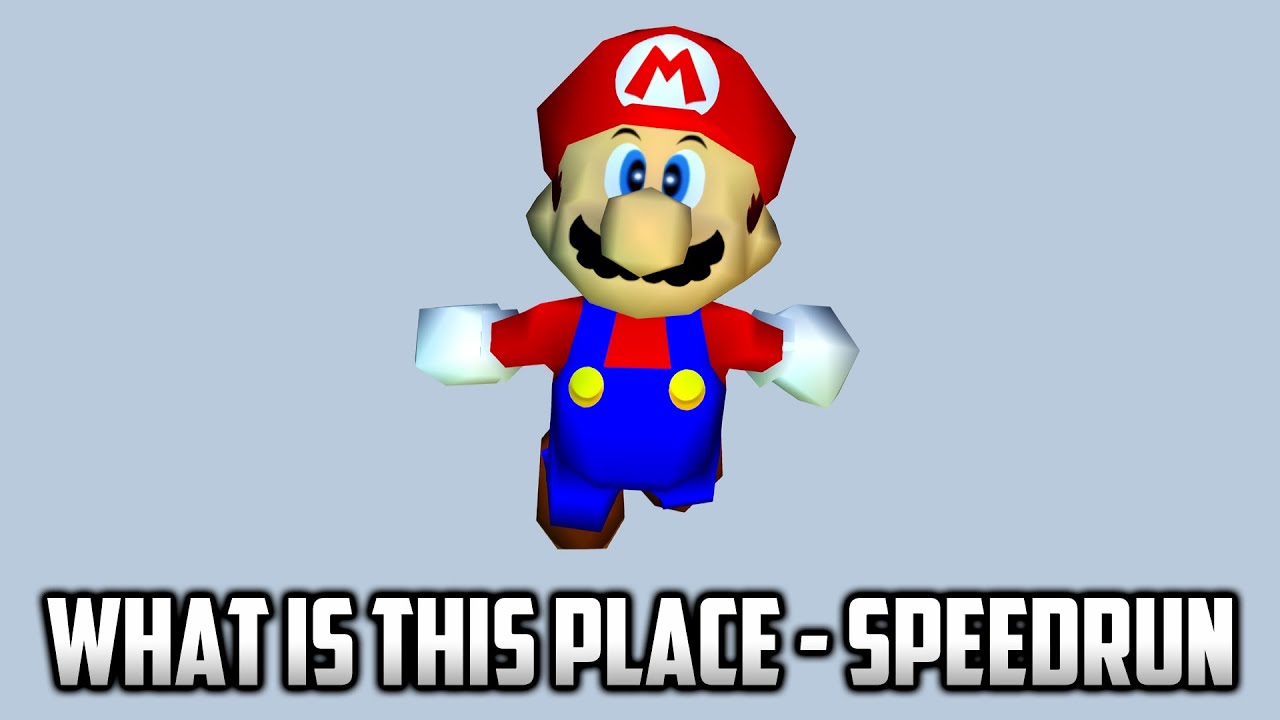 ⭐ Super Mario 64 - What is This Place - Speedrun (TAS) 1:12 - YouTube