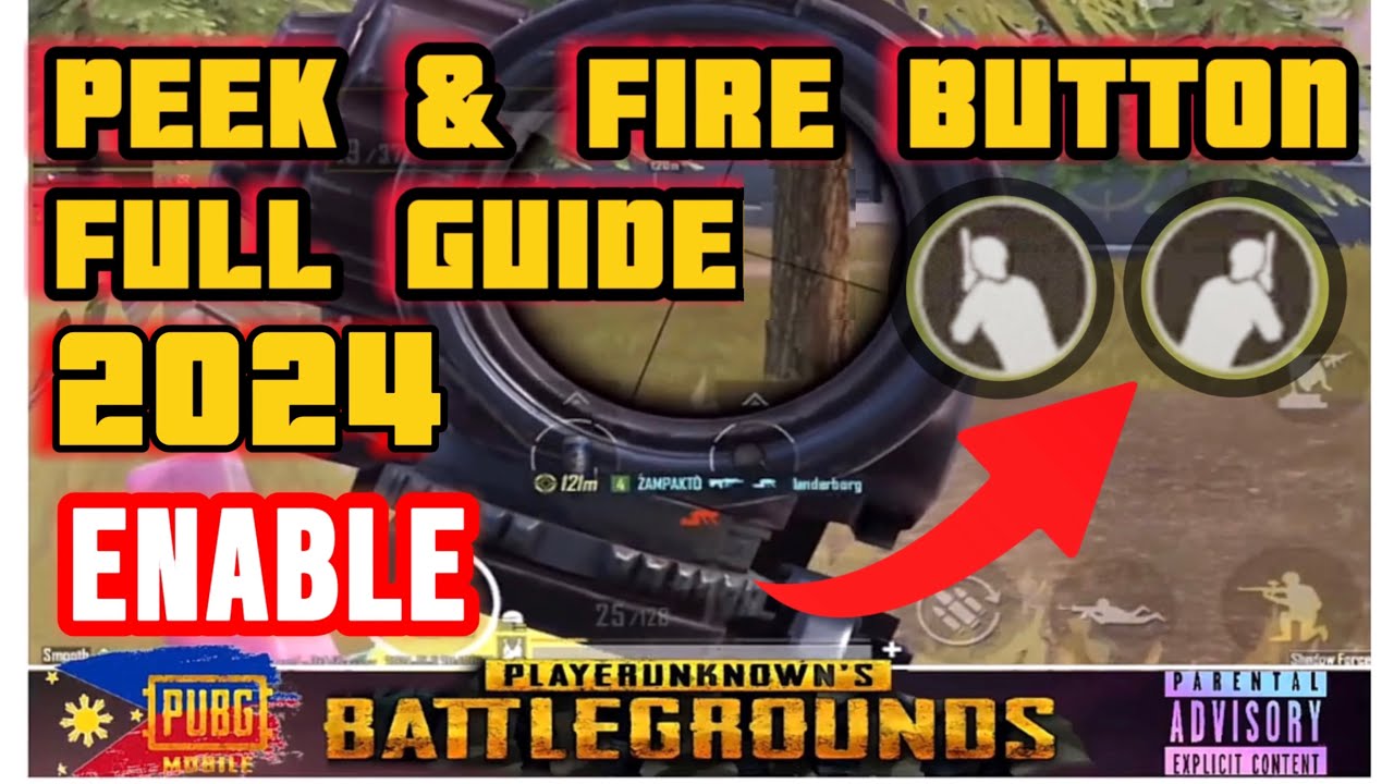 HOW TO ENABLE PEEK & FIRE BUTTON IN PUBG MOBILE FOR NEW BEGINNER 2024 ...