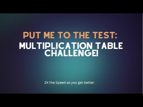 Speed Math Showdown: The Ultimate Multiplication Table Challenge! - YouTube