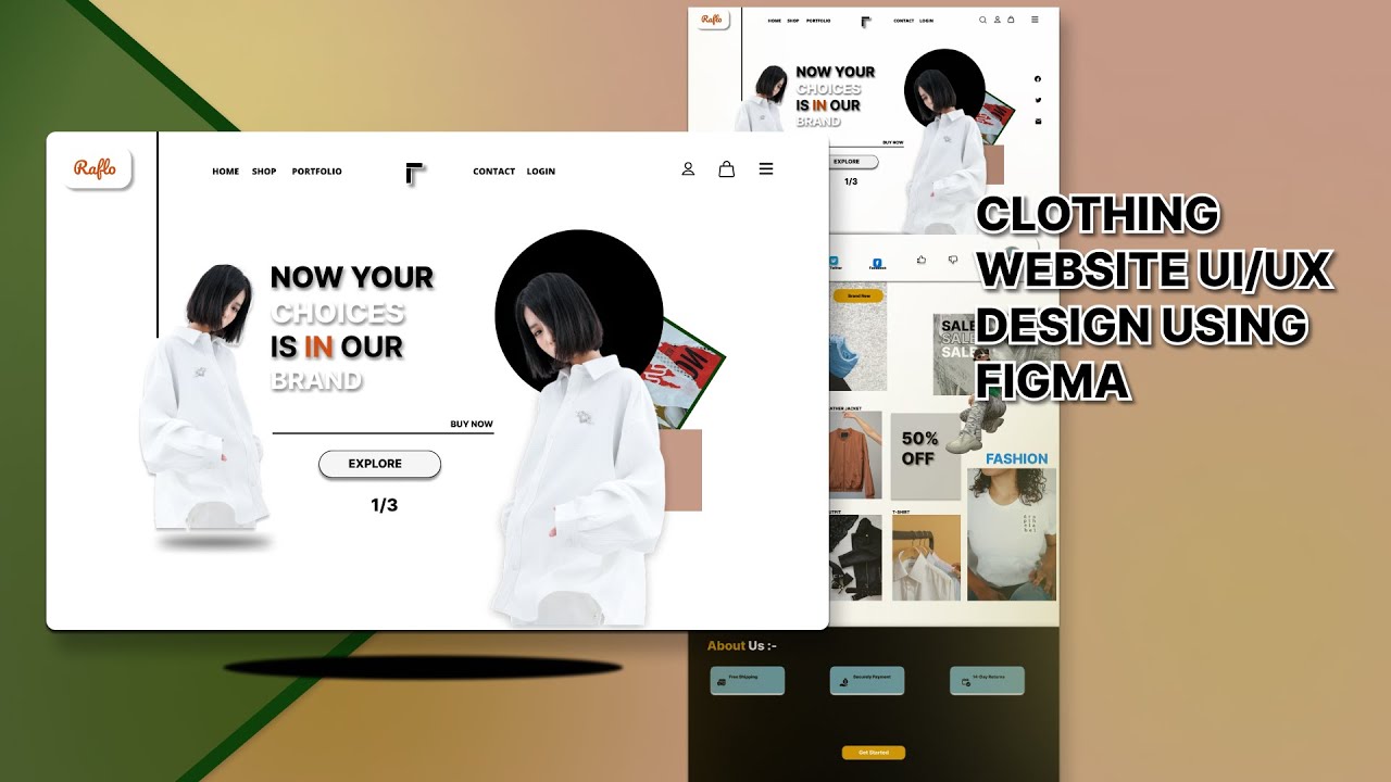 Clothing Website UI/UX Design Using Figma - Tutorial - YouTube