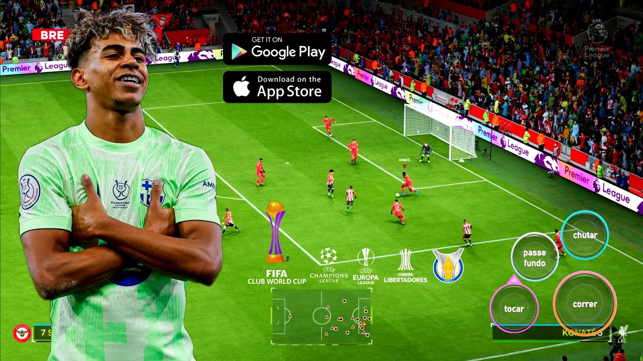 FOI LANÇADO!! JOGO DE FUTEBOL 2025 PARA ANDROID COM MASTER LEAGUE, SEM ...
