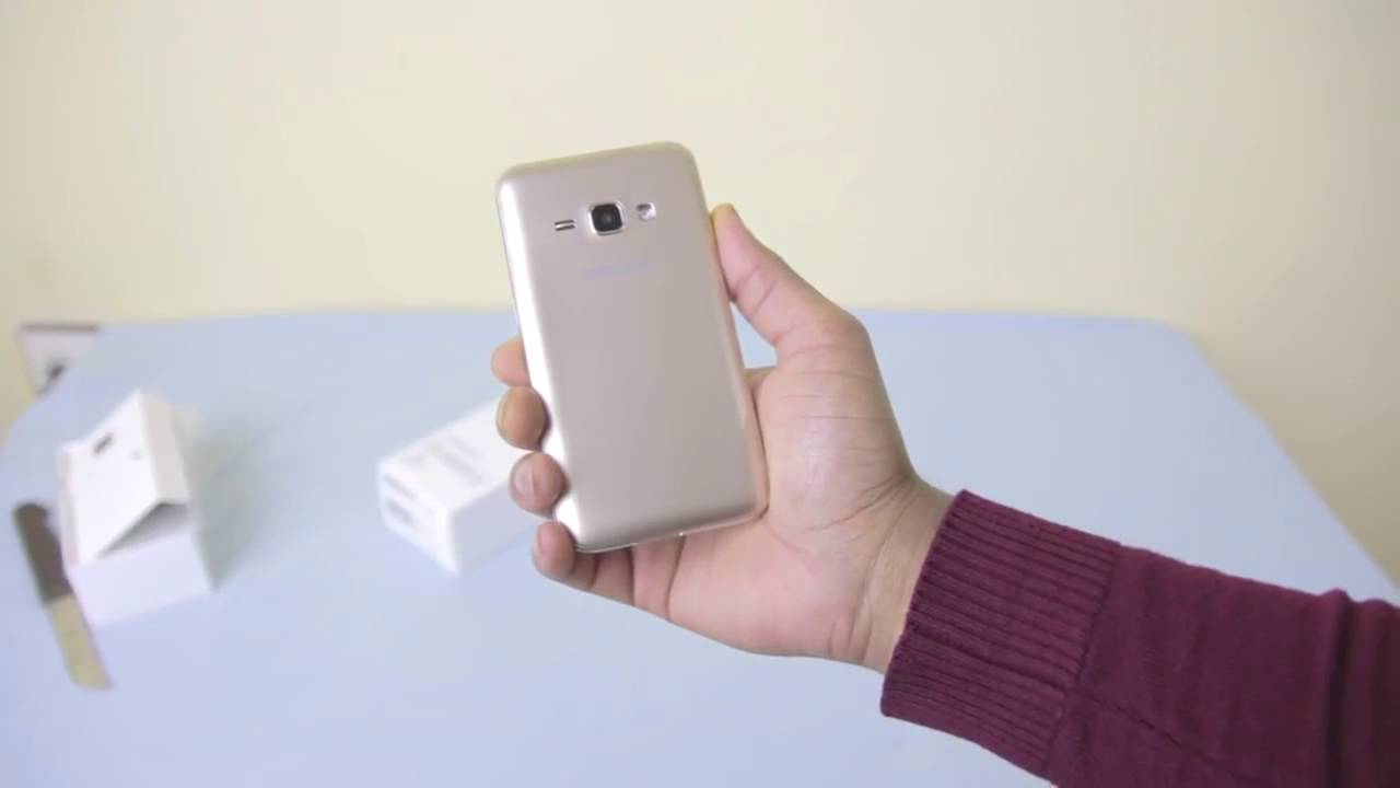 مراجعة كاملة للهاتف Galaxy J1 6 2016 - YouTube