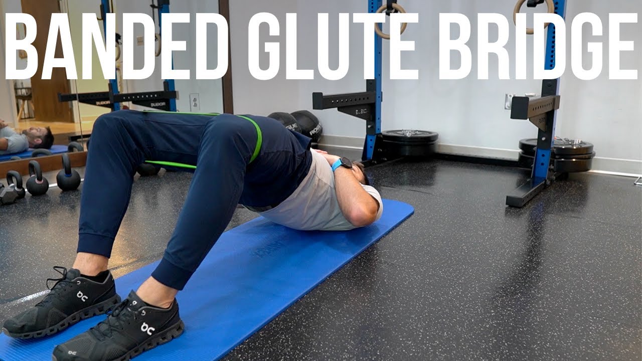 Hook Lying Bridges With Thera Band