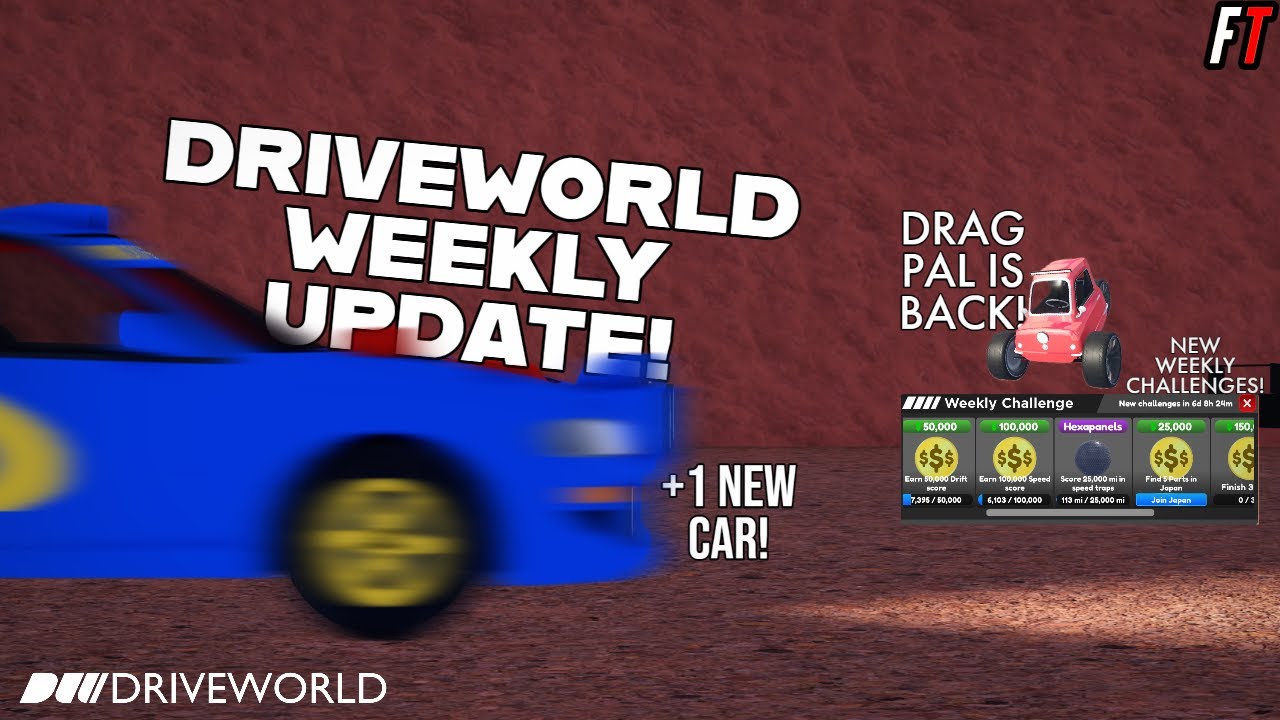 MINI UPDATE! 1 NEW CAR! NEW QUESTS! (Roblox Drive World!) - YouTube