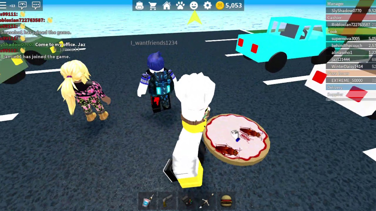 DISGUSTING roblox pizza and FEEDING it to people!!!! - YouTube