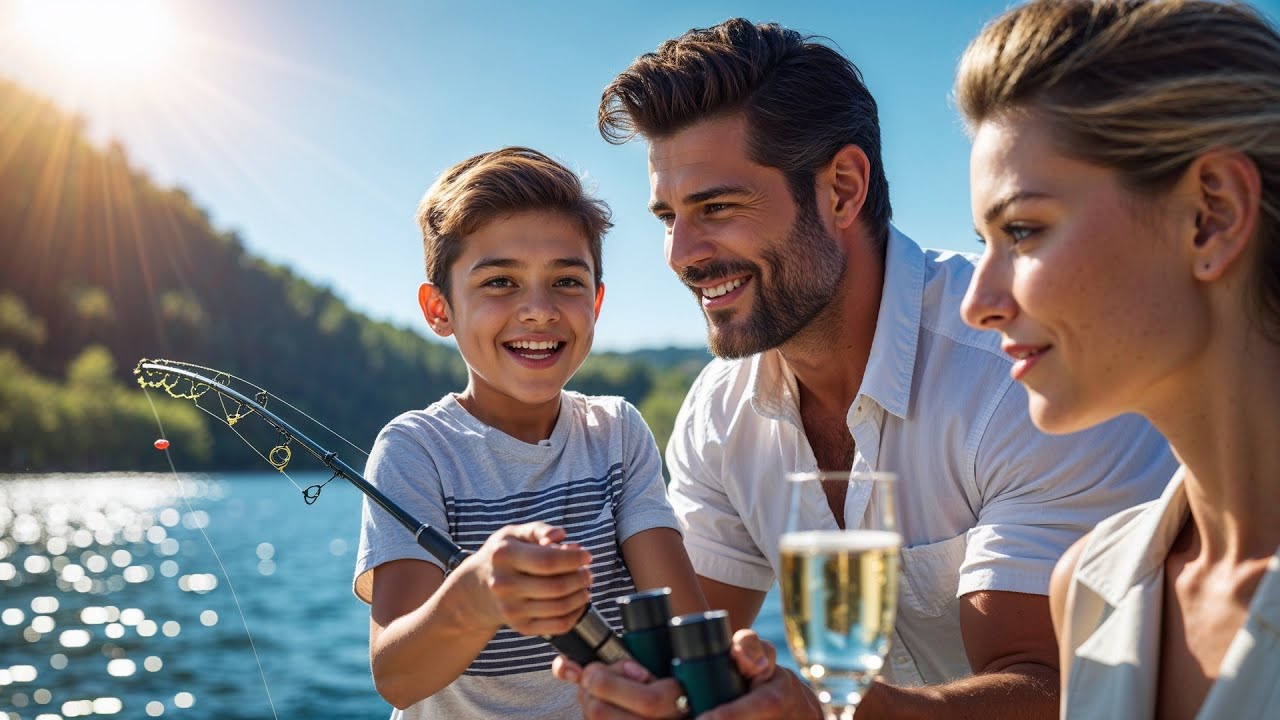 Billionaire Woman Watched Struggling Dad Fish With Son, Not Knowing She ...