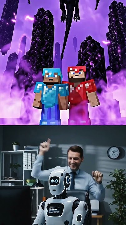 Minecraft Boss Fight by Veo 3 - YouTube