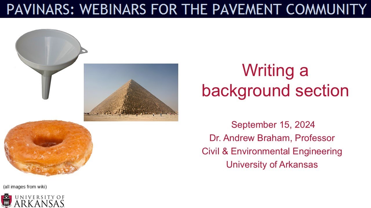 Research Tips: Writing a Background Section (Pavinar) - YouTube