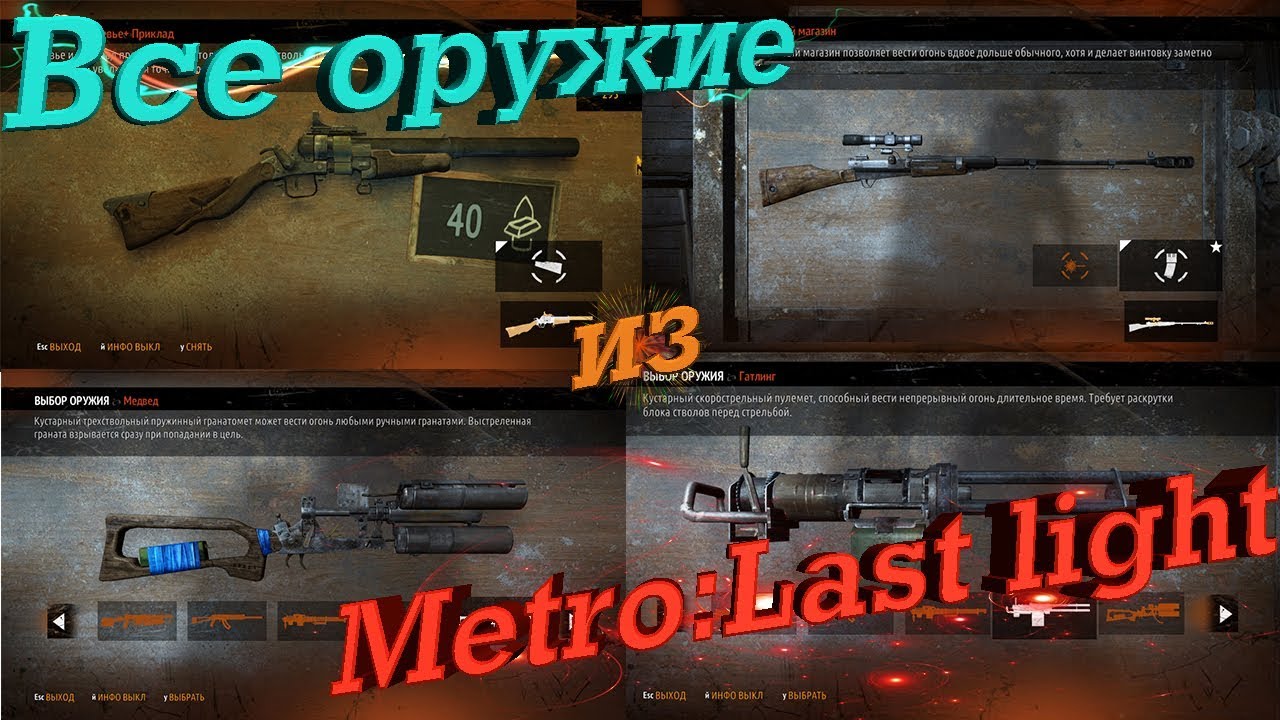 Оружие из Metro:Last Light - YouTube