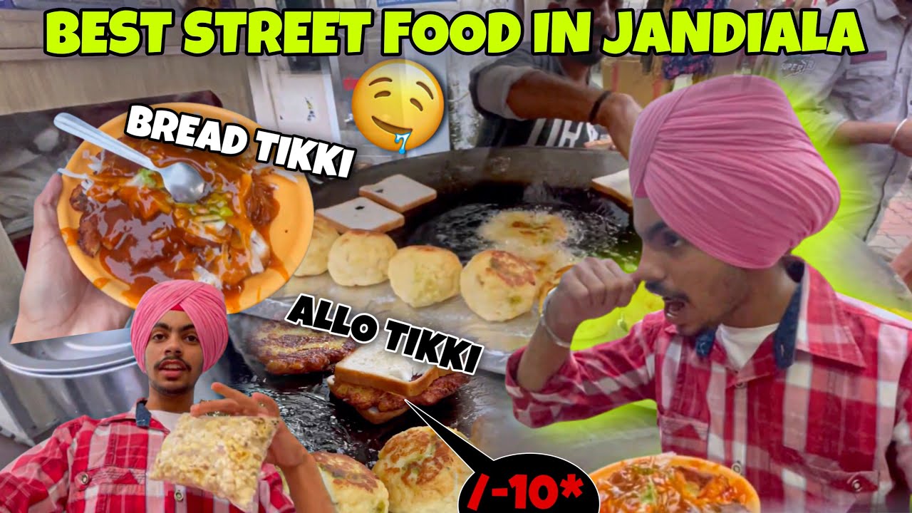 Best Street Food In Jandiala🤤,Bread Tikki, Allu Tikki 🥪 - YouTube