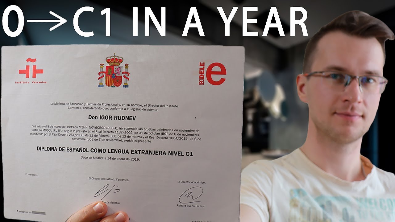 How I learnt SPANISH from 0 to C1 in ONE YEAR. My experience - YouTube