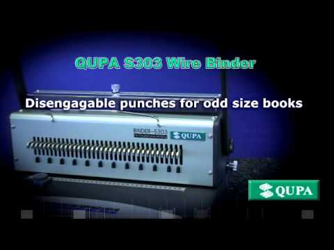 QUPA S303 Wire Binder video - YouTube
