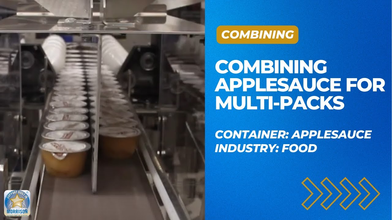 Combining Applesauce Containers for Multi-Packing - YouTube
