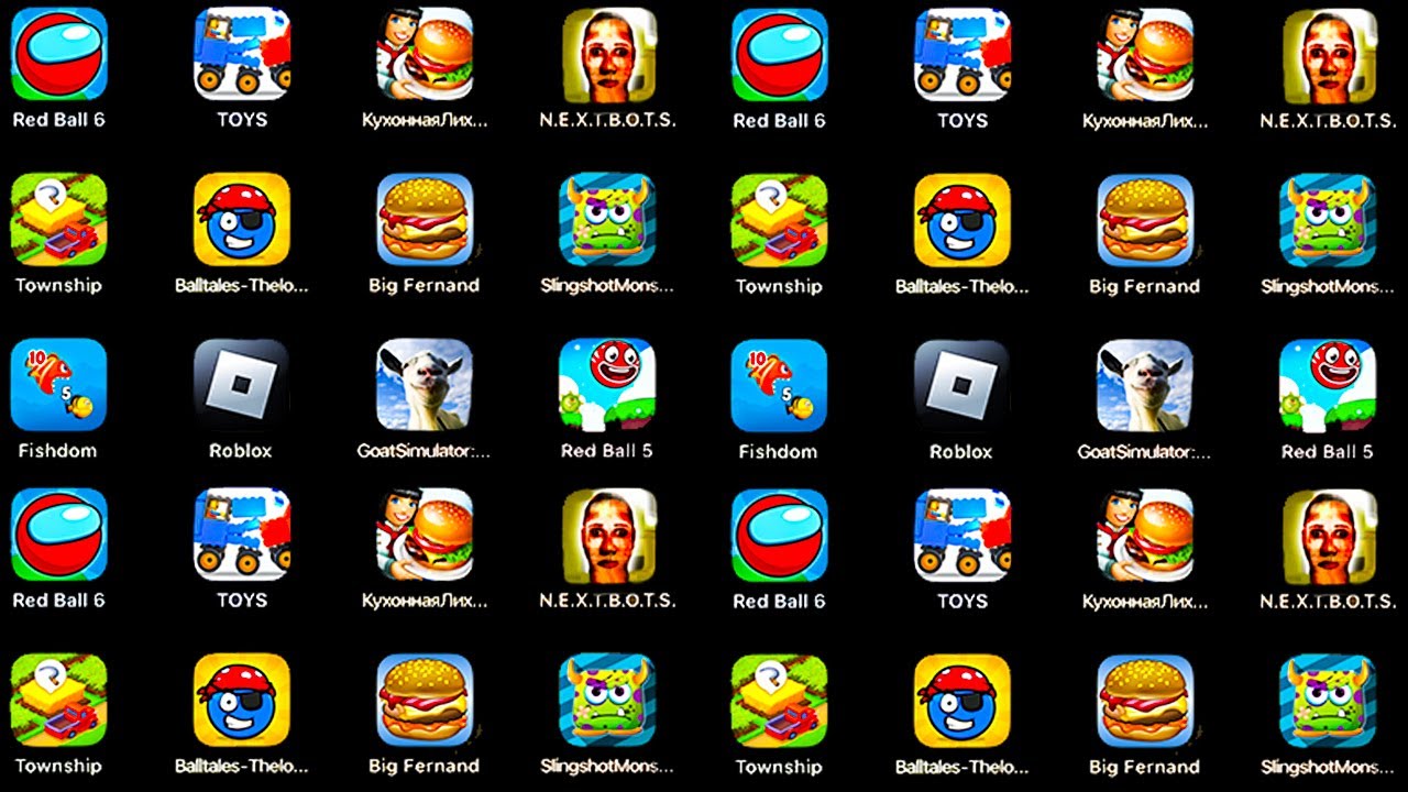 Red Ball 6,Lego Toys,Nextbots,Roblox,Fishdom,Goat Simulator,Red Ball 5 ...