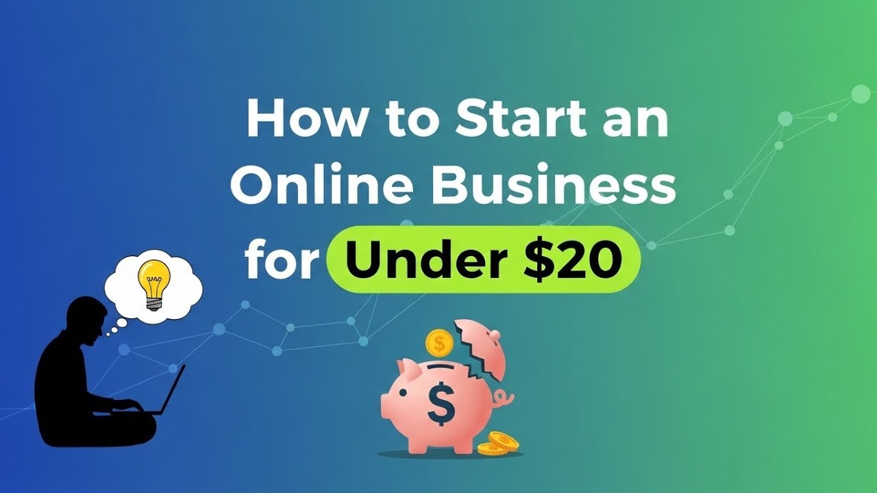 Start an Online Business for Under $20 (Beginner Friendly!) - YouTube