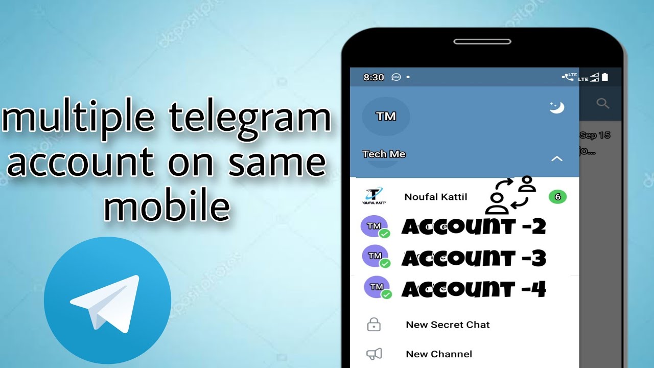 How to add multiple telegram account in same mobile 2020 - YouTube