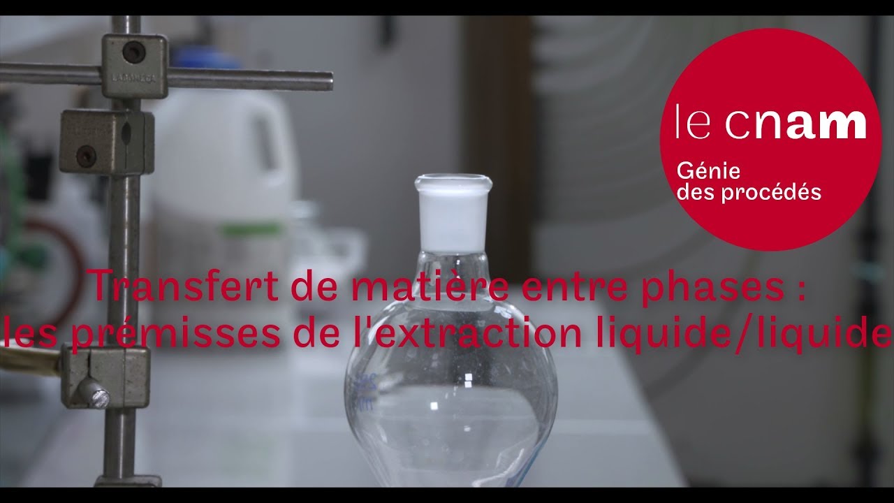 Transfert de matière entre phases : les prémisses de l'extraction ...