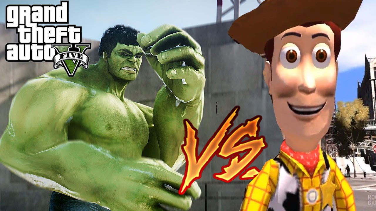 SHERIFF WOODY VS HULK IN GTA 4 | Toy Story Battle Awesome Epic Funny ...