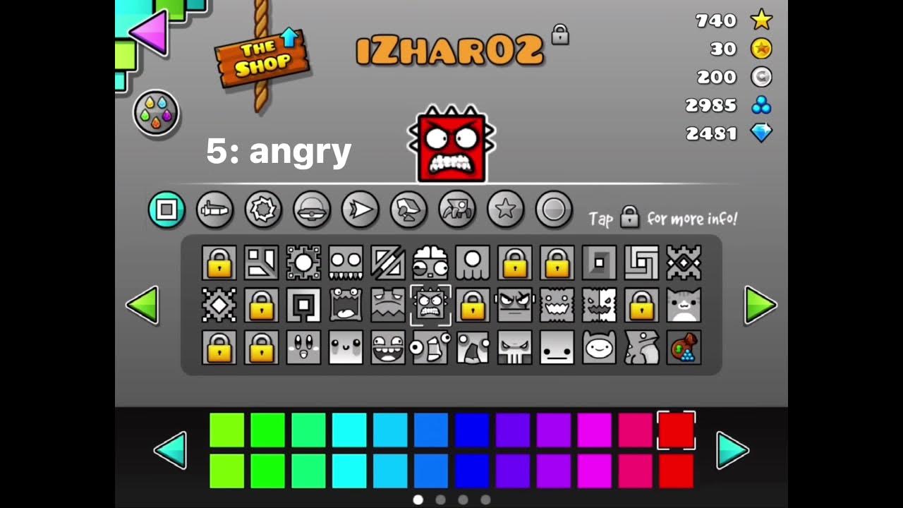 10 icon setups | geometry dash - YouTube