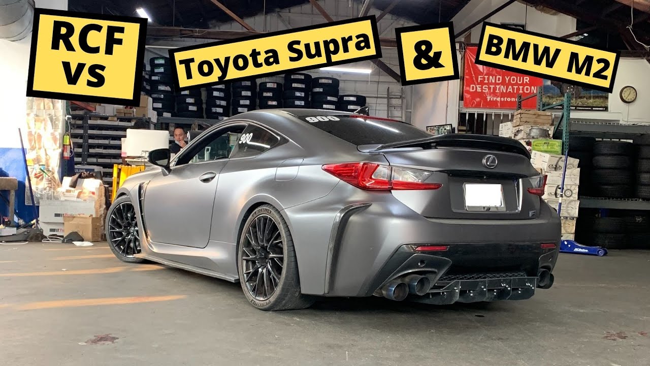 Lexus RCF Beats BMW M2 and Toyota Supra A90 - YouTube