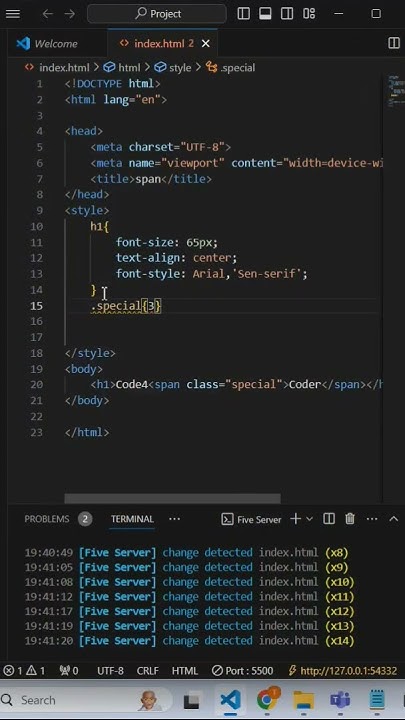 4/150 Tips &Tricks : Span Tag | HTML CSS JS and Effects #html #special #tags #elements # ...