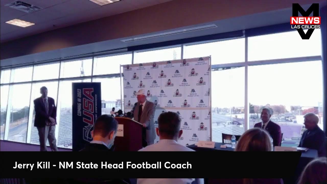 NMSU Introducing New Head Football Coach Jerry Kill. - YouTube