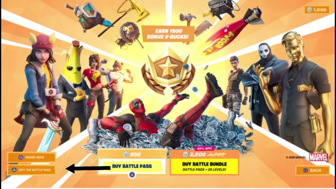 How to Gift The Battle Pass In Fortnite Chapter 2 Season 2 - YouTube