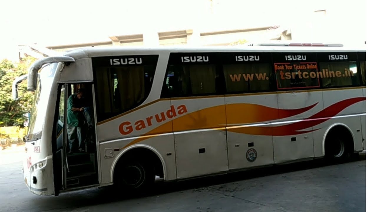 ISUZU OLD GARUDA AC Bus Going to Vijayawada - YouTube