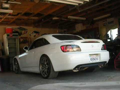 s2000 comptech exhaust rev to 9,000rpm - YouTube