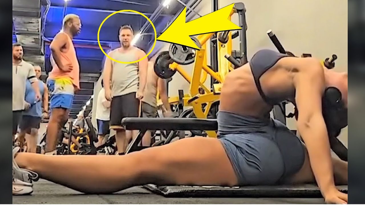Funny Gym Fail - She is Stretching Or Just Looking For Attention Gym ...